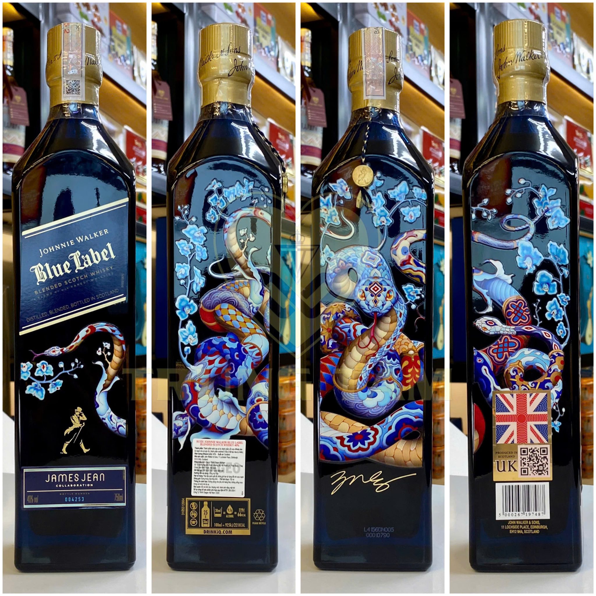 JOHNNIE WALKER BLUE LABEL SNAKE X JAMES JEAN