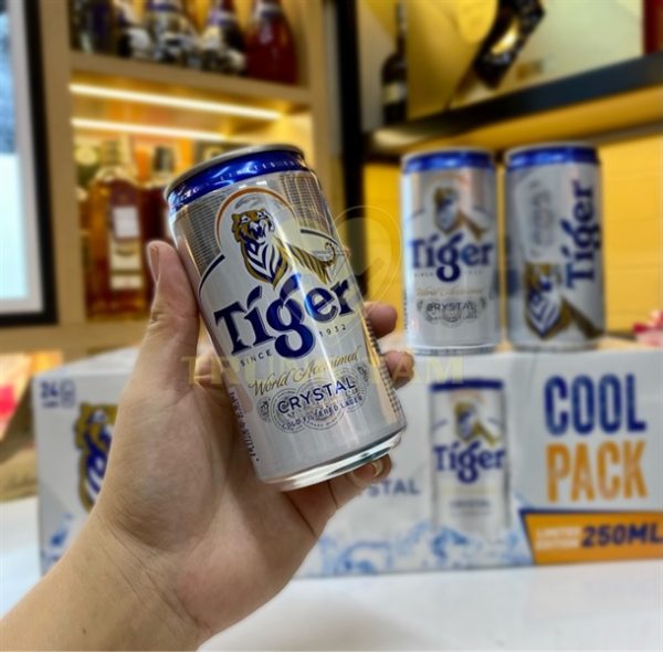 Bia Tiger Bạc Coolpack 250ml